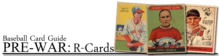 R-Cards: Pre-War Baseball Cards from Dean's Cards
